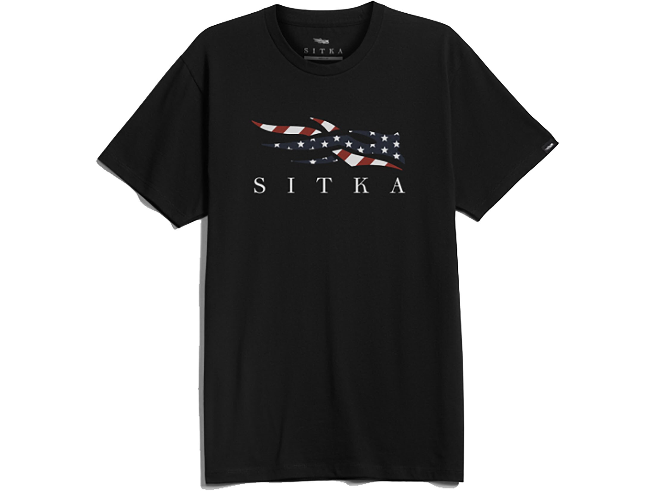 Sitka Gear Men's Icon Flag Short Sleeve Crew Neck T Shirt Sitka Black