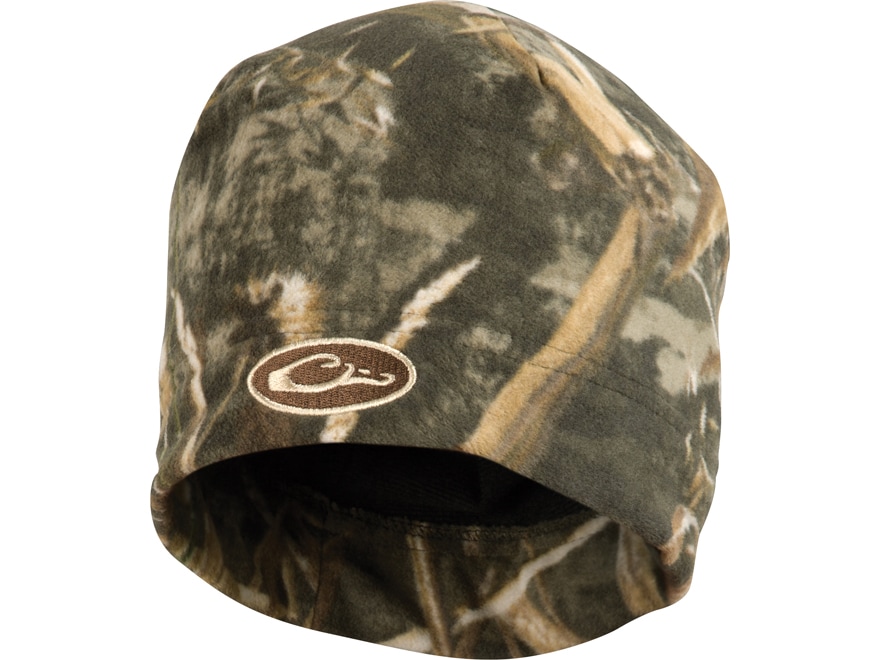 Drake Men's Windproof Fleece Beanie Polyester Mossy Oak Bottomland