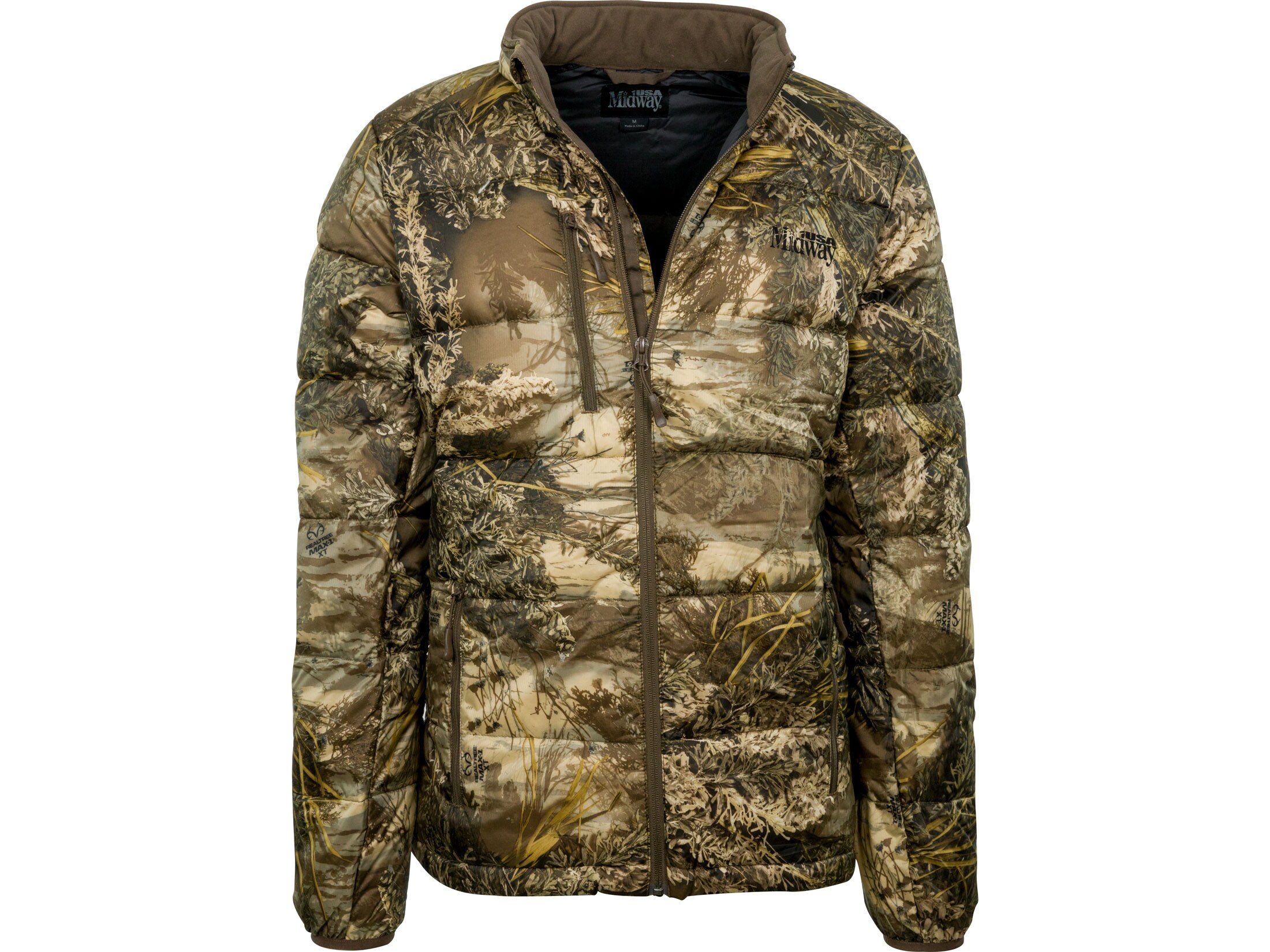 MidwayUSA Men's Alverstone Down Jacket Realtree Max-1 XT Camo 2XL Tall