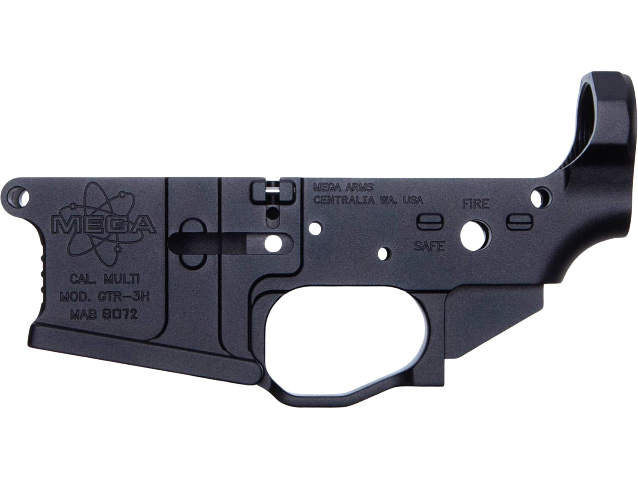 ZEV Technologies Mega AR-15 Billet Stripped Lower Receiver Black