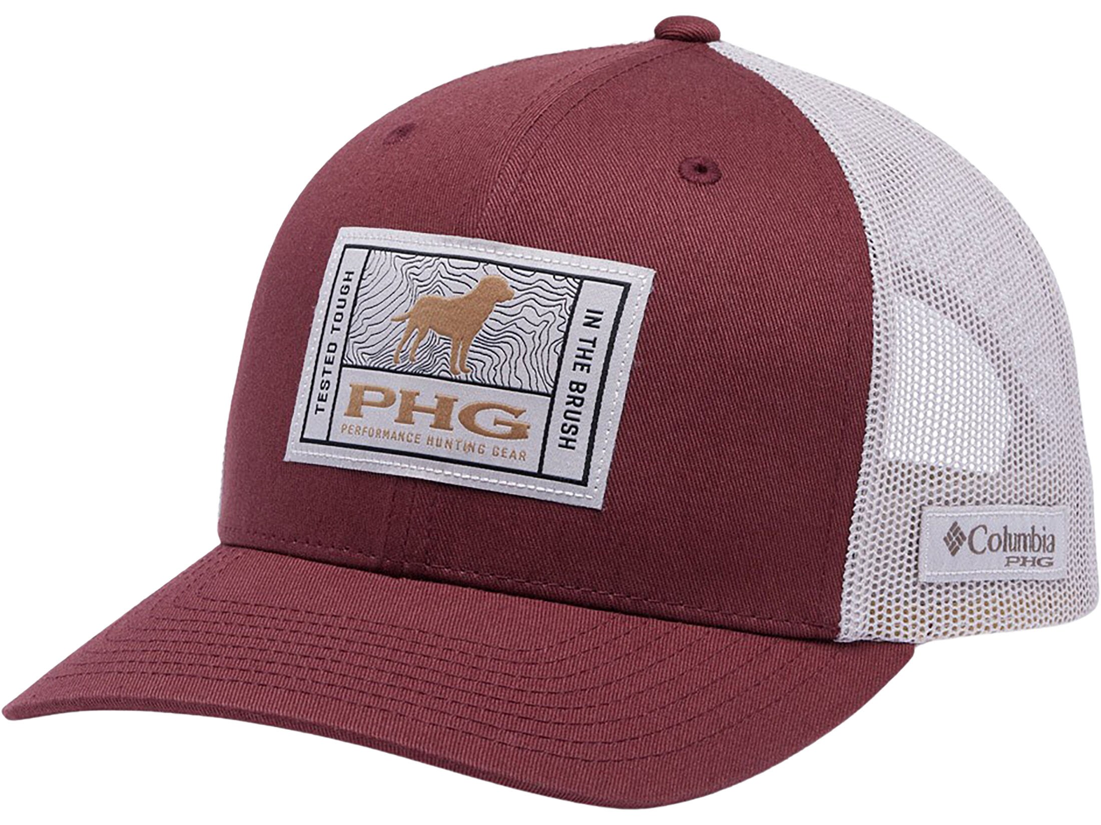 Columbia Men's PHG Patch Mesh Snap Back Hat Red Rocks/Dark Stone/Dog