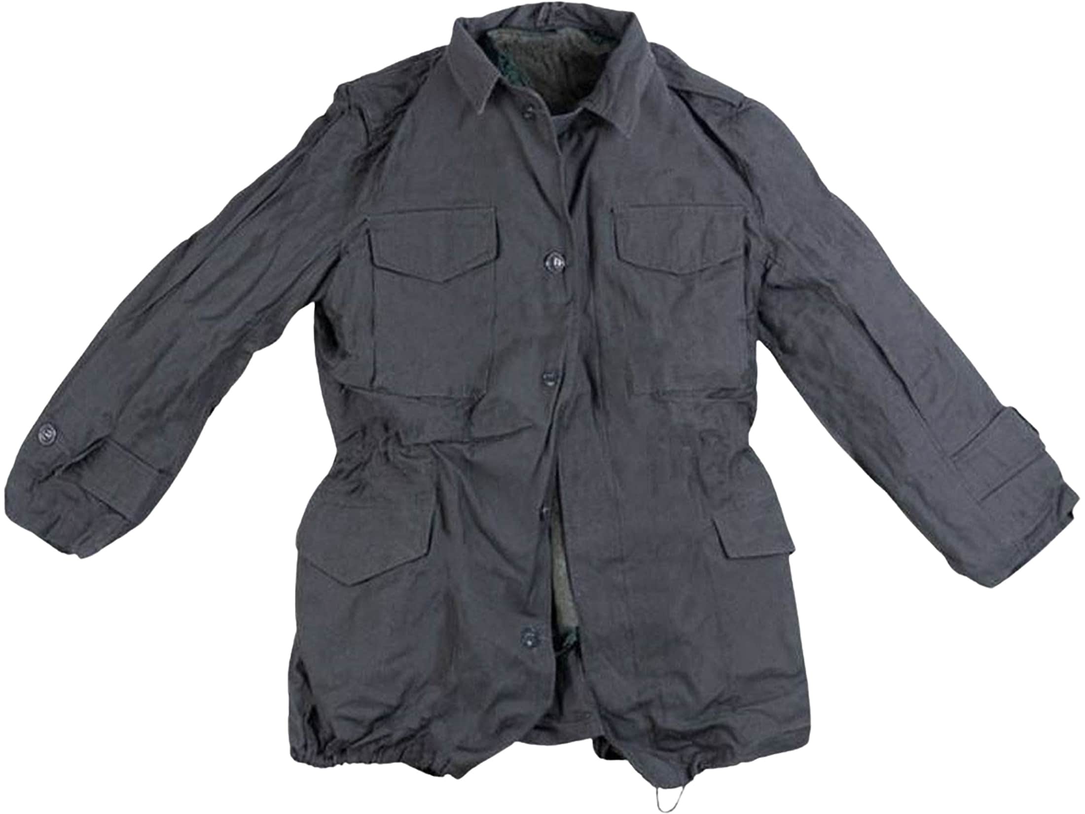 Military Surplus Greek M65 Field Jacket Grade 1 Gray Medium