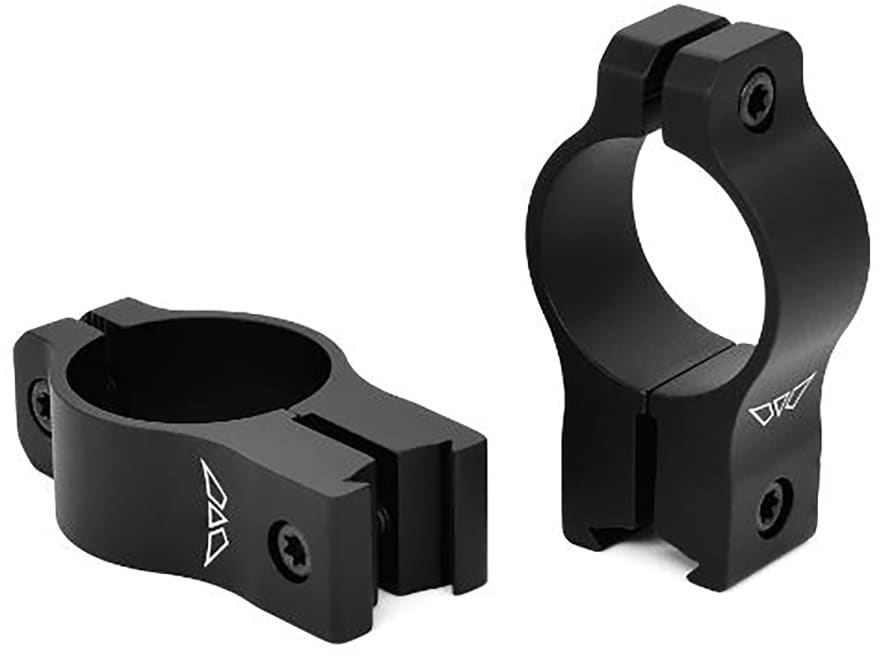 Warne Vapor Rimfire 1 3/8 Dovetail Aluminum Rings Matte Black Low