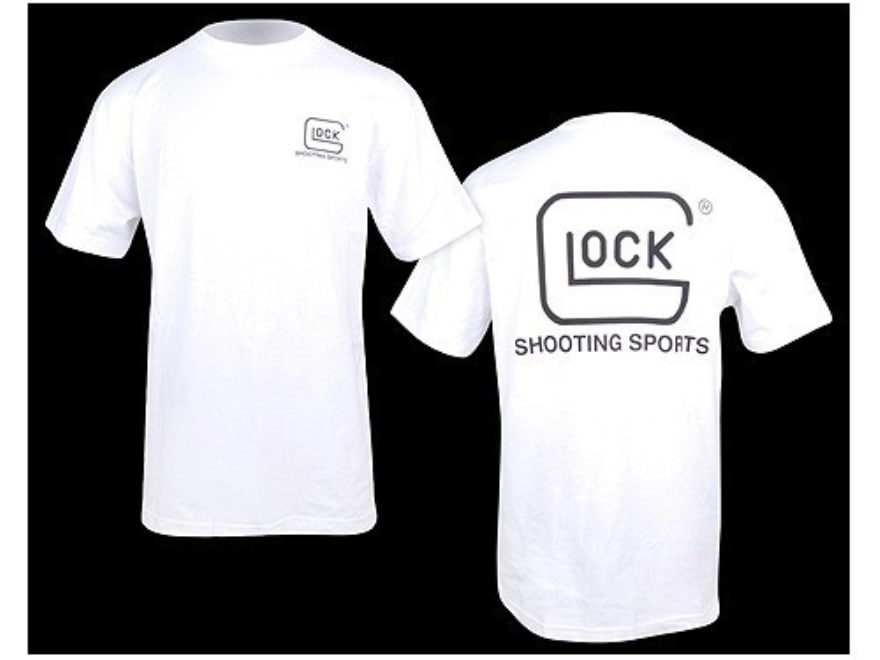 Glock T-Shirt Short Sleeve Cotton White Large (44)