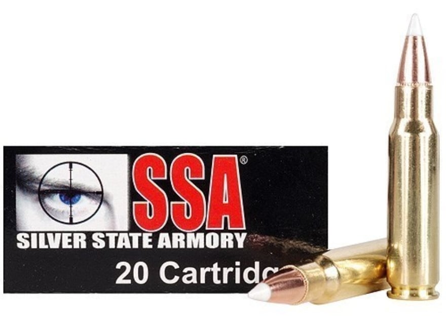Silver State Armory Ammo 6.8mm Remington SPC 110 Grain Nosler AccuBond