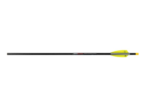 TenPoint Pro Elite 20 Carbon Crossbow Bolt 4 Vanes Black Pack of 6