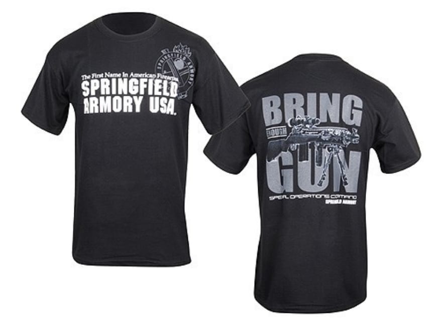 Springfield Armory SOCOM Bring Enough Gun T-Shirt Short Sleeve Cotton