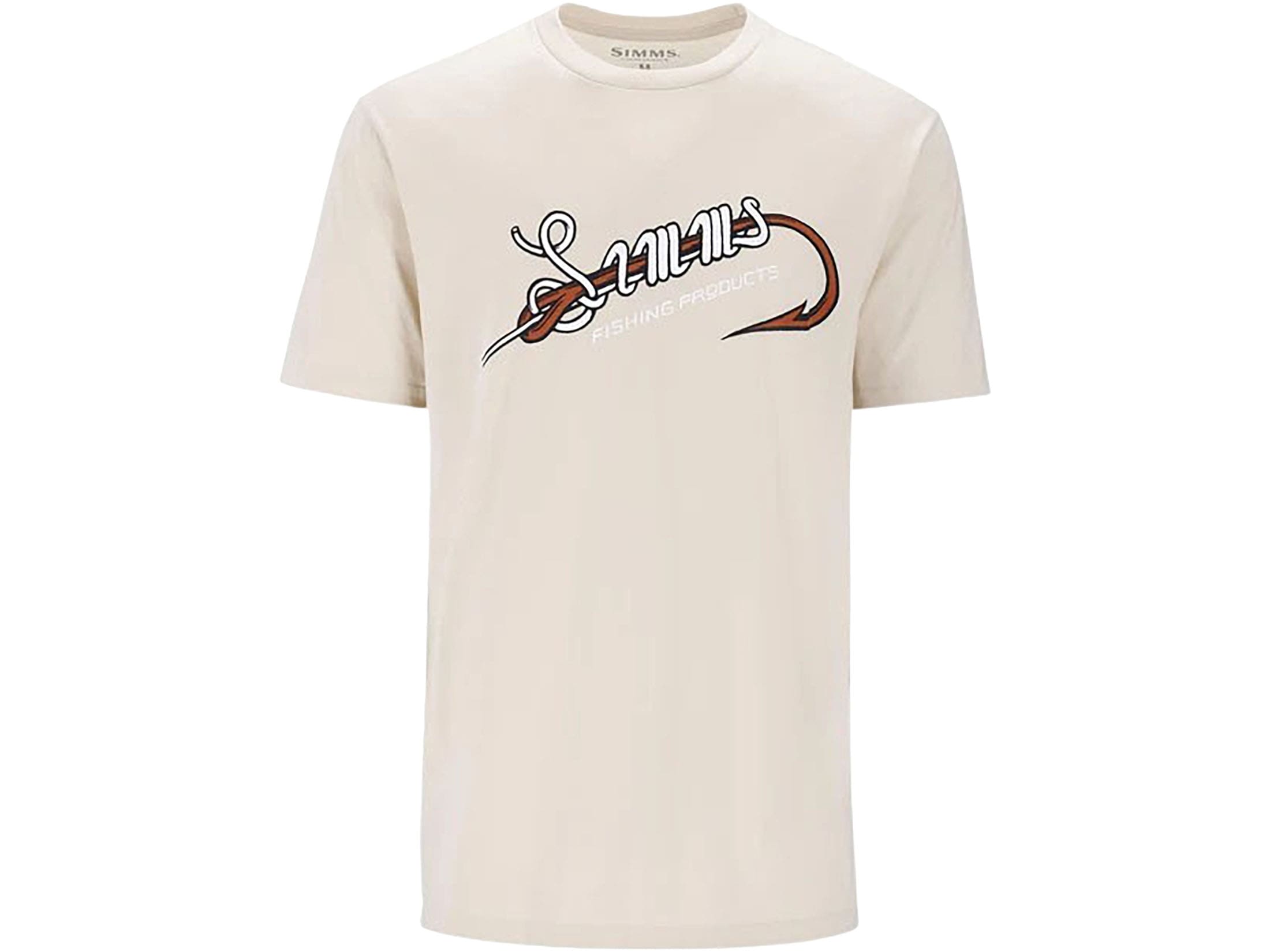 Simms Men's Hook & Loop Short Sleeve Crew Neck T Shirt Military