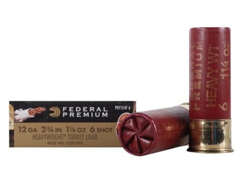 Federal Premium Mag-Shok Low Recoil Turkey Ammo 12 Ga 2-3/4 1-1/4oz #6