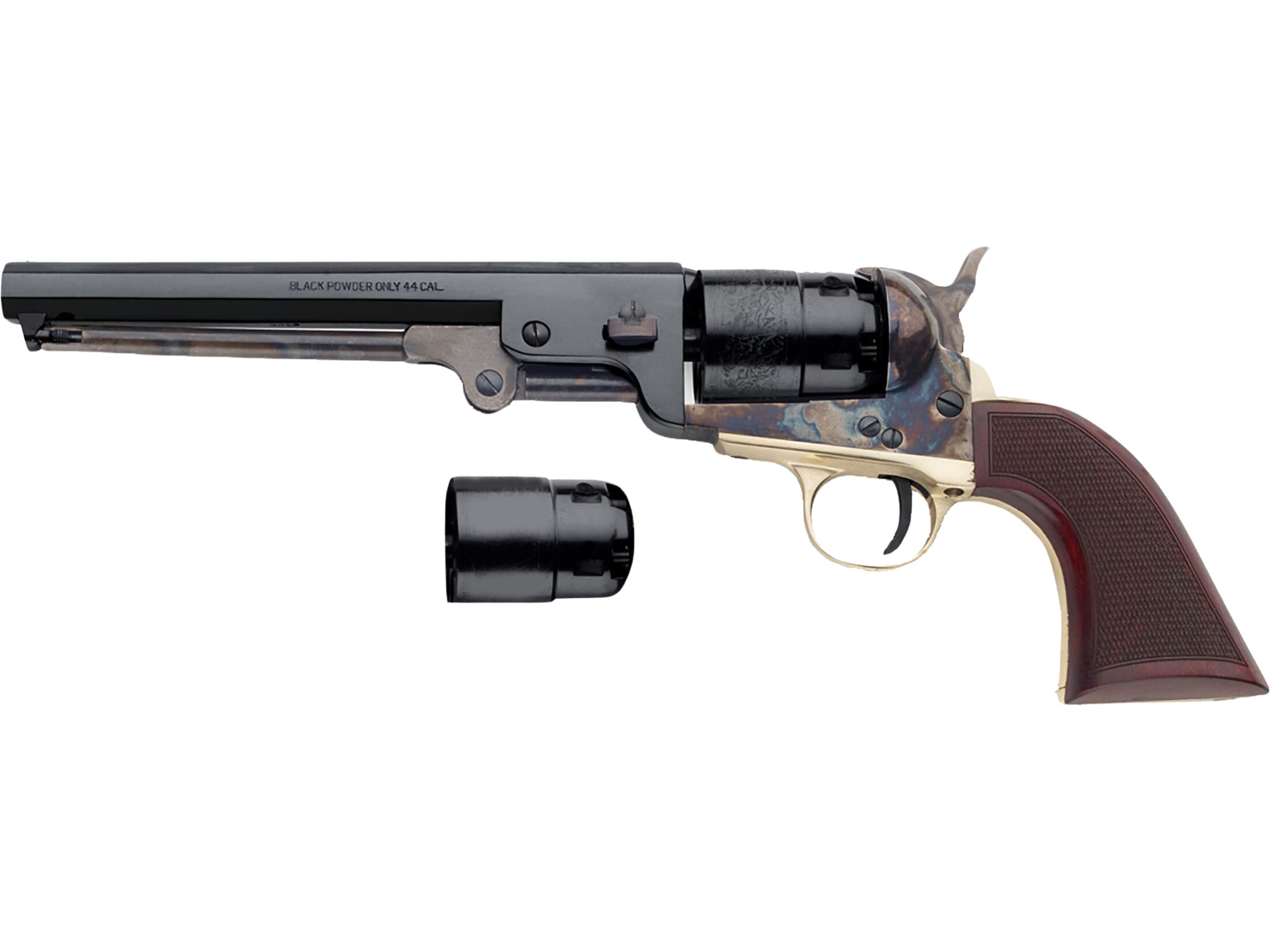 Pietta 1851 Navy Yank Black Powder Revolver 44 Cal 7.5 Blued Barrel