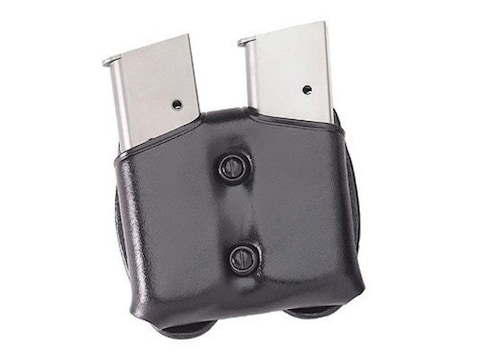 Galco COP Double Mag Pouch 45 ACP 10mm Single Stack Mag Leather Black