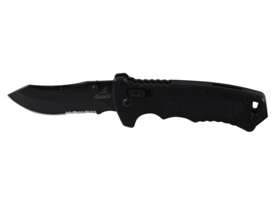 Gerber DMF Folding Pocket Knife 3.5 Serrated Modified Clip Point