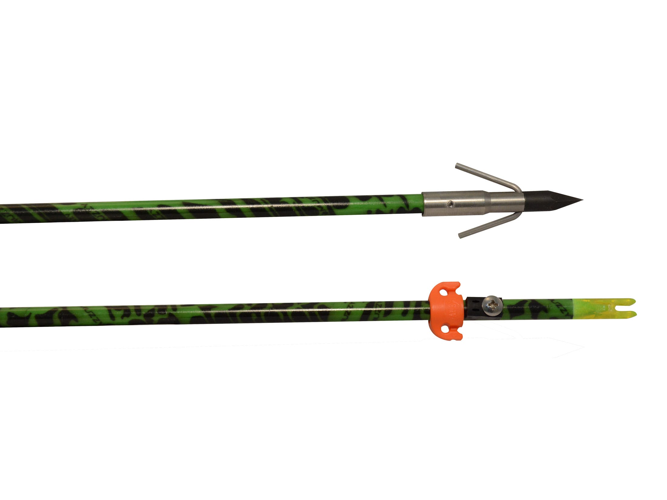 Muzzy Fishbone Fiberglass Bowfishing Arrow Carp Point Safety Slide