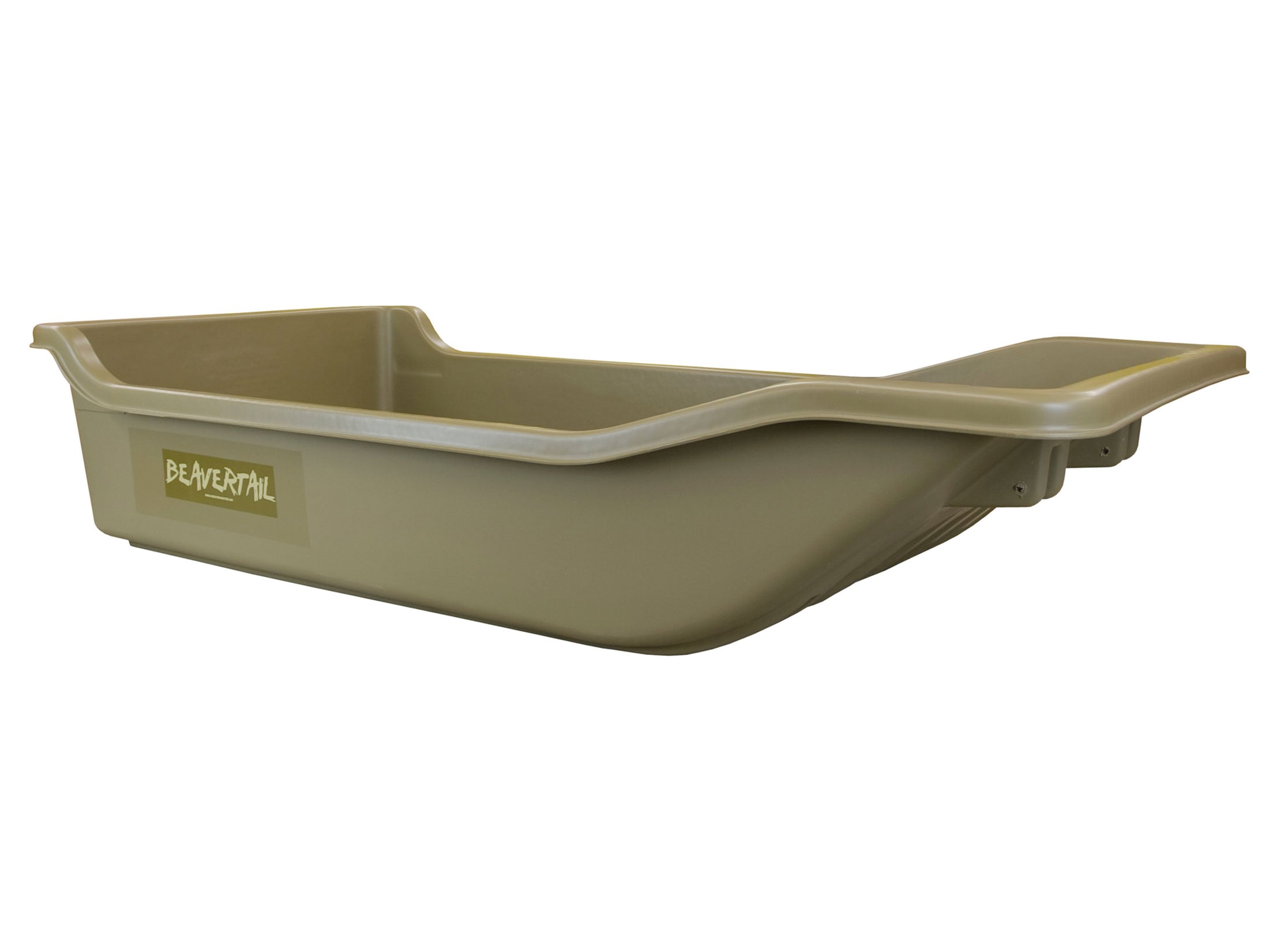 Beavertail Wild Sled Decoy Sled Polyethylene Marsh Brown Large