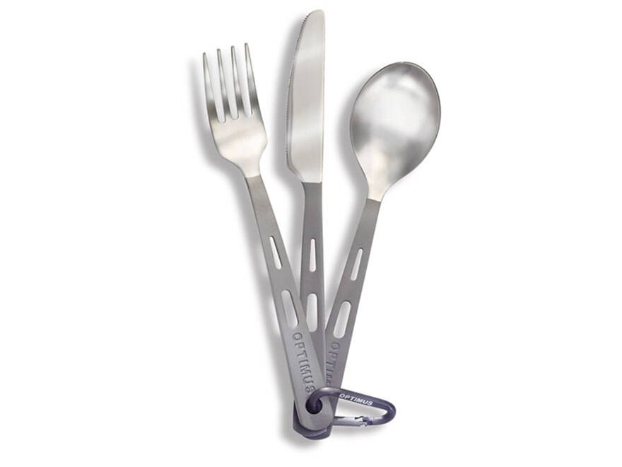 Optimus 3 Piece Cutlery Set Titanium