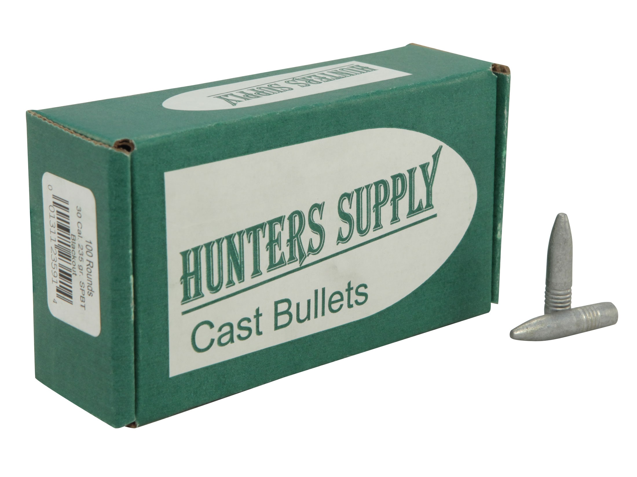 Hunters Supply Hard Cast Bullets 30 Cal 300 Blackout (309 Diameter)