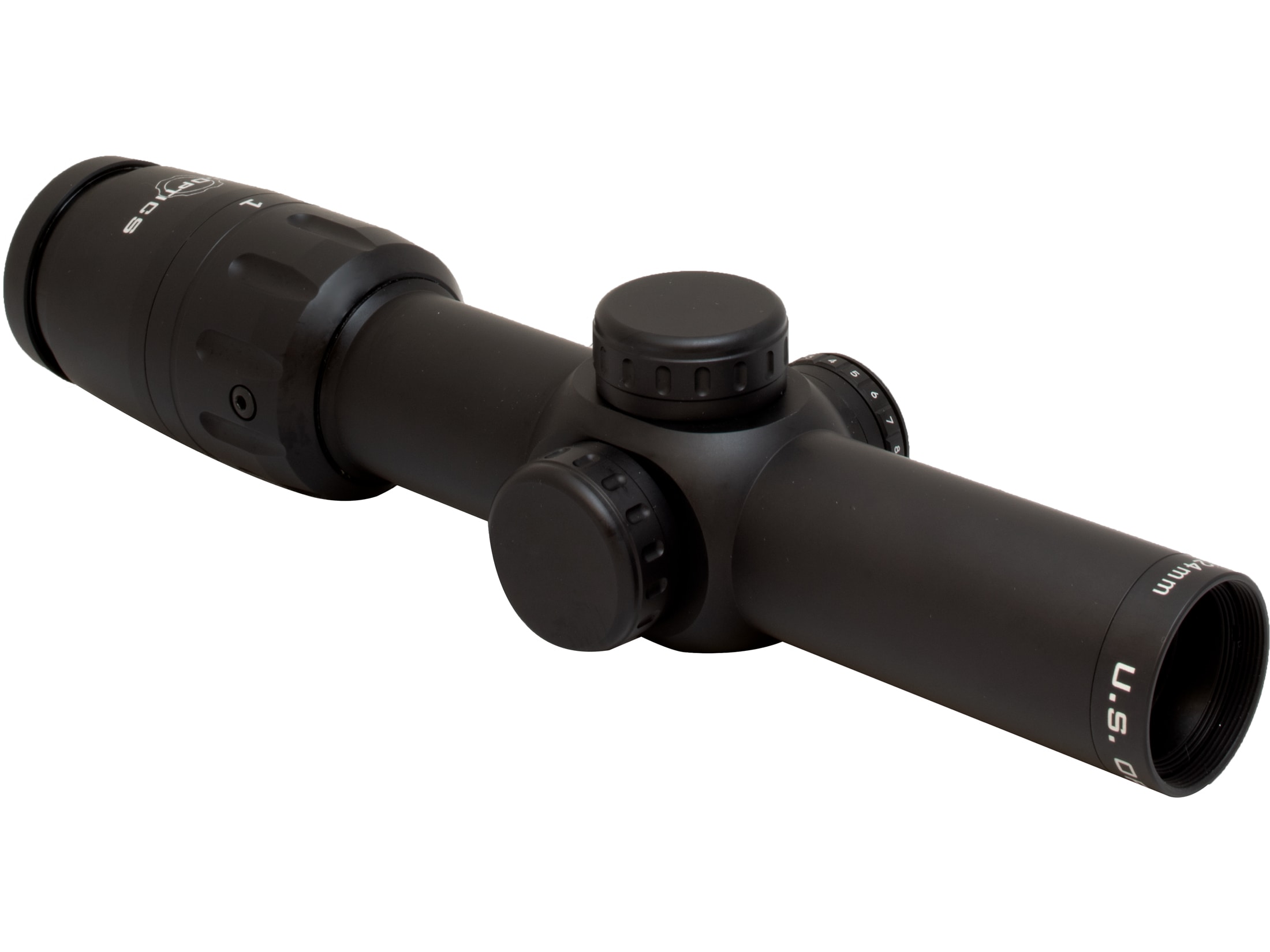 U.S. Optics SVS Rifle Scope 34mm Tube 1-6x 24mm Illuminated Mil-Scale