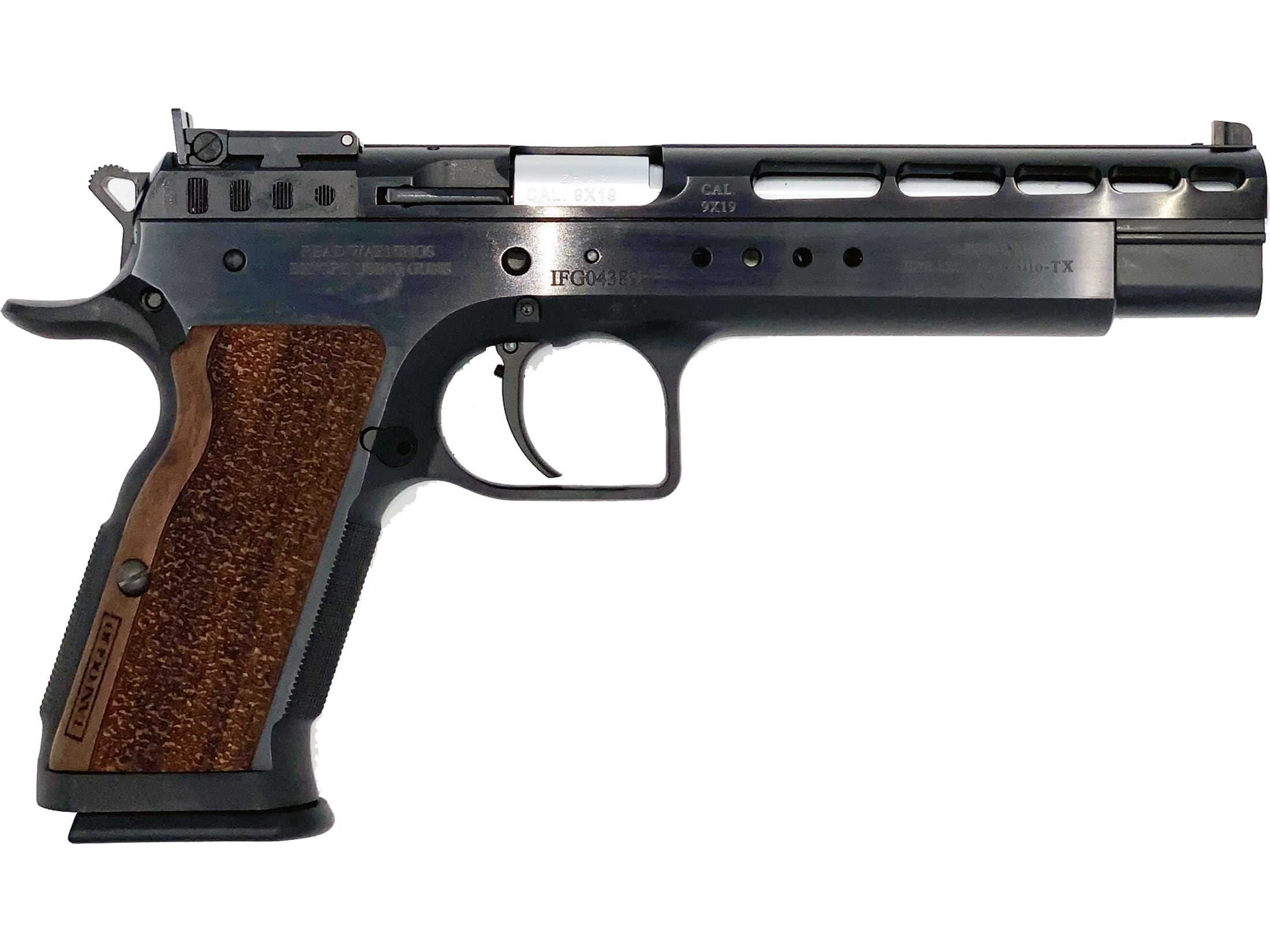 Tanfoglio Gold Match 10mm Auto Pistol 6 Barrel 13+1 Round Blued Slide