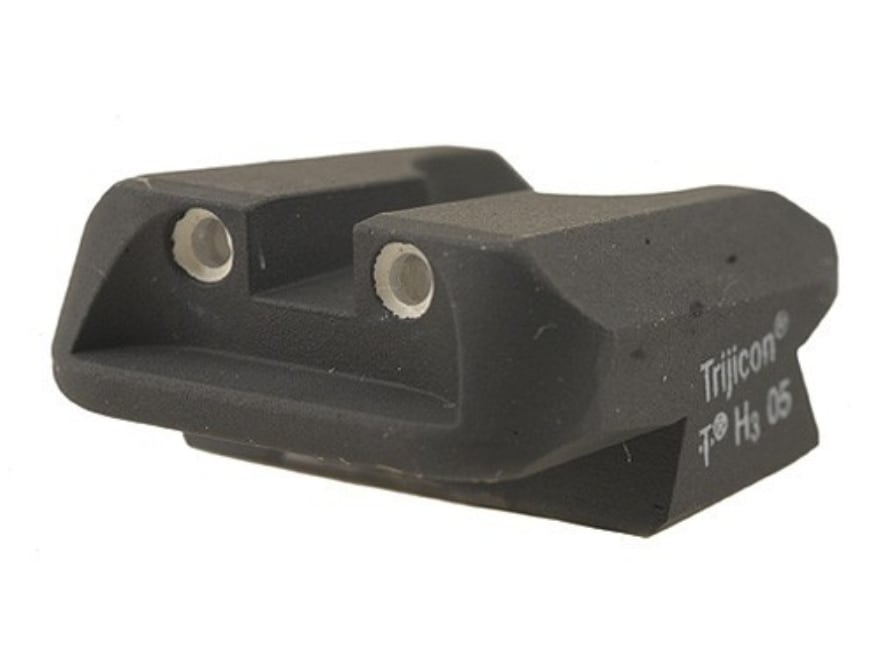 Novak Carry Rear Sight 1911 Standard Rear Cut Steel Black Green