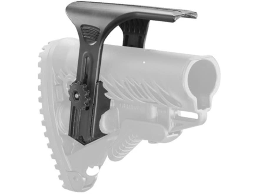 FAB Defense Adjustable Cheek Rest GLR16 AR-15 Buttstocks Polymer Black