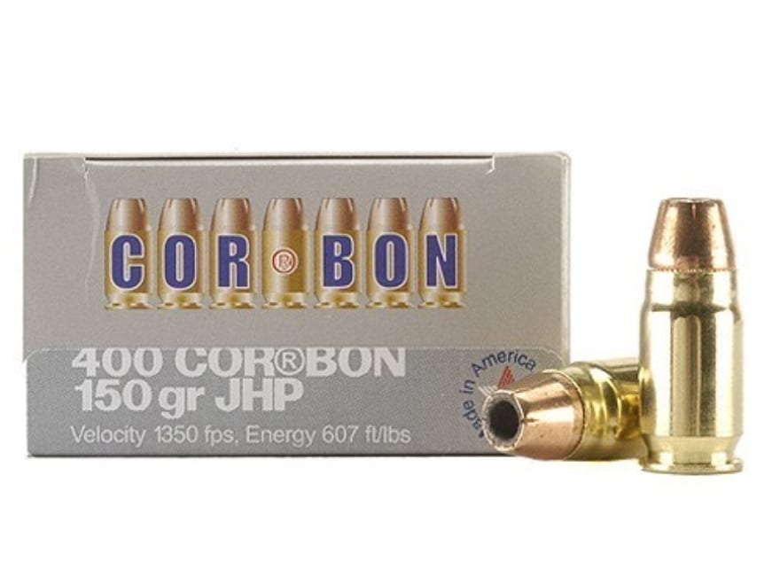 Cor-Bon Self Defense 400 Cor-Bon Ammo 150 Grain Jacketed Hollow Point