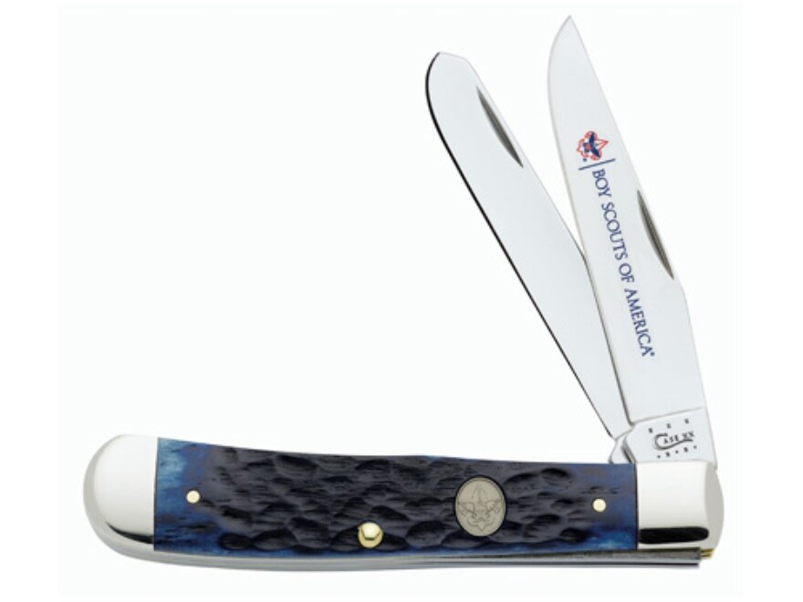 Case Boy Scouts of America Trapper Folding Knife Clip Spey SS Blades