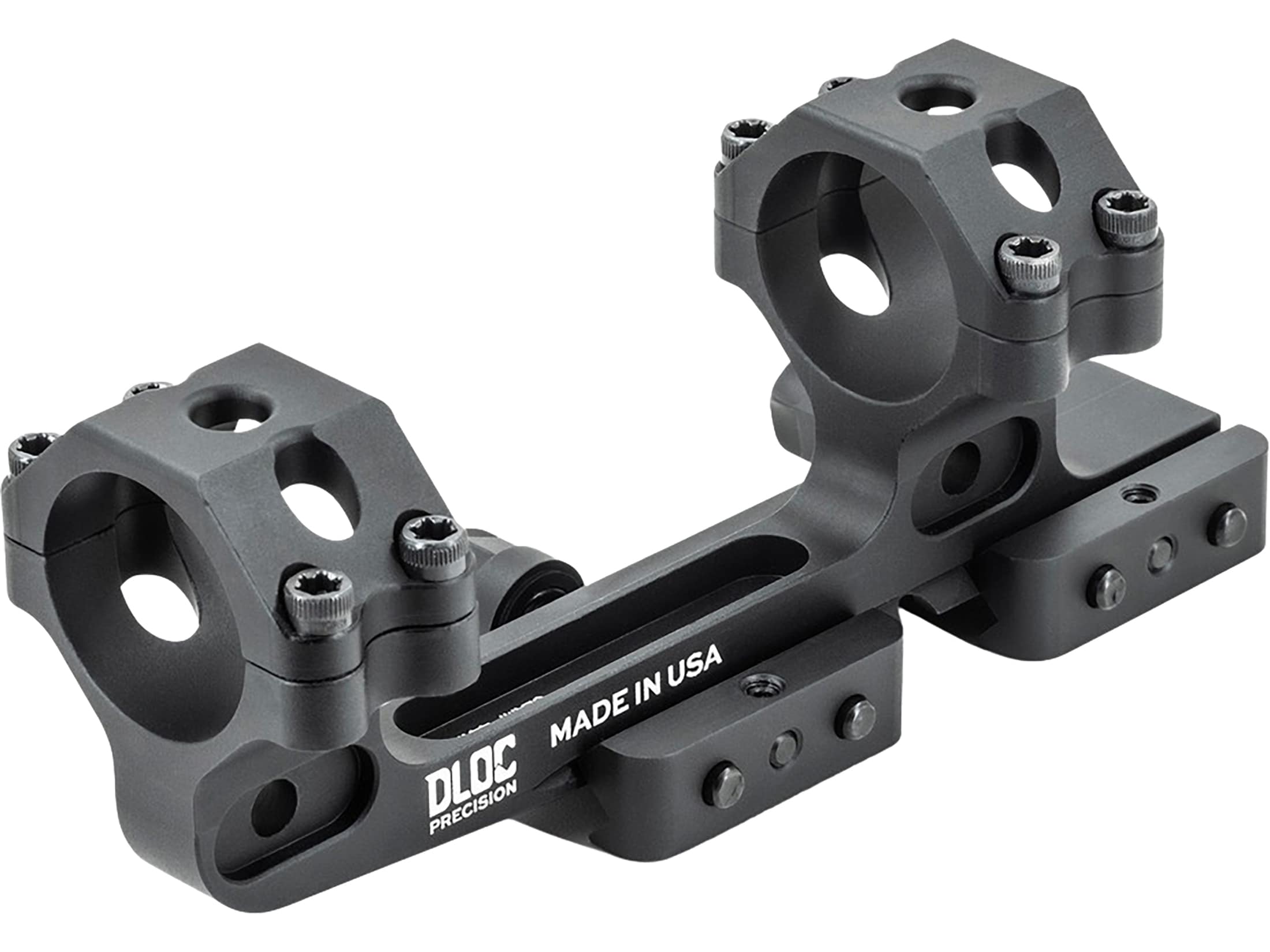 DLOC Precision Cantilever Scope Mount Low 34mm Rings Black