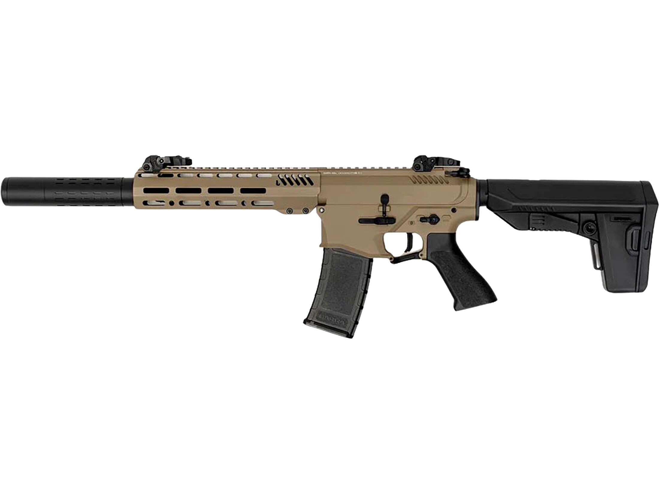 Barra 400e Full Auto Electric 177 Cal BB Air Rifle Metal Tan