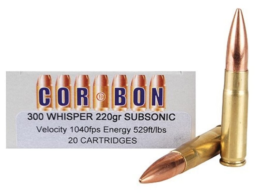 Cor-Bon Self Defense 300 Whisper Ammo 220 Grain Jacketed Hollow Point