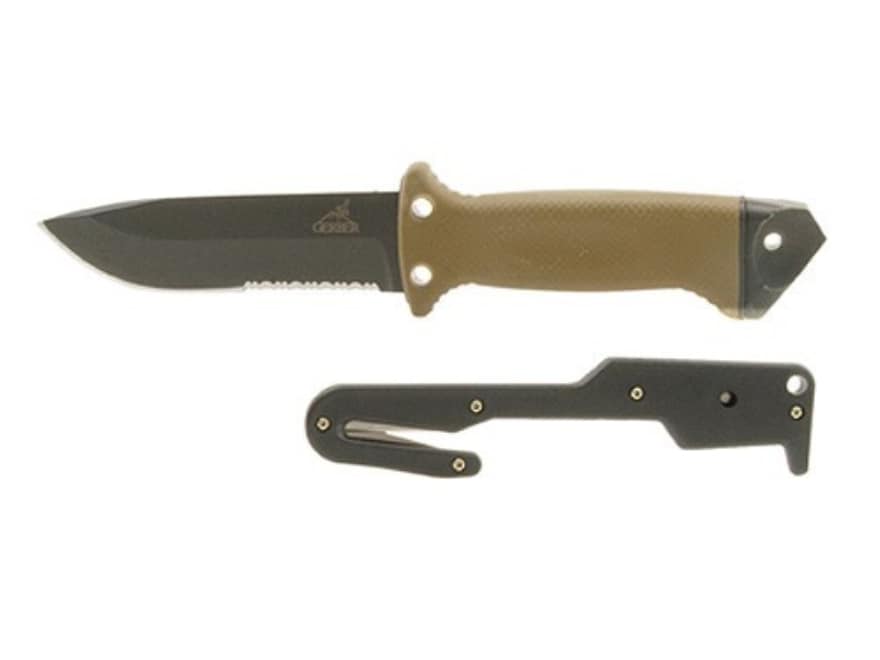 Gerber LMF 2 ASEK Knife 4.875 Serrated SS Drop Point Blade Black