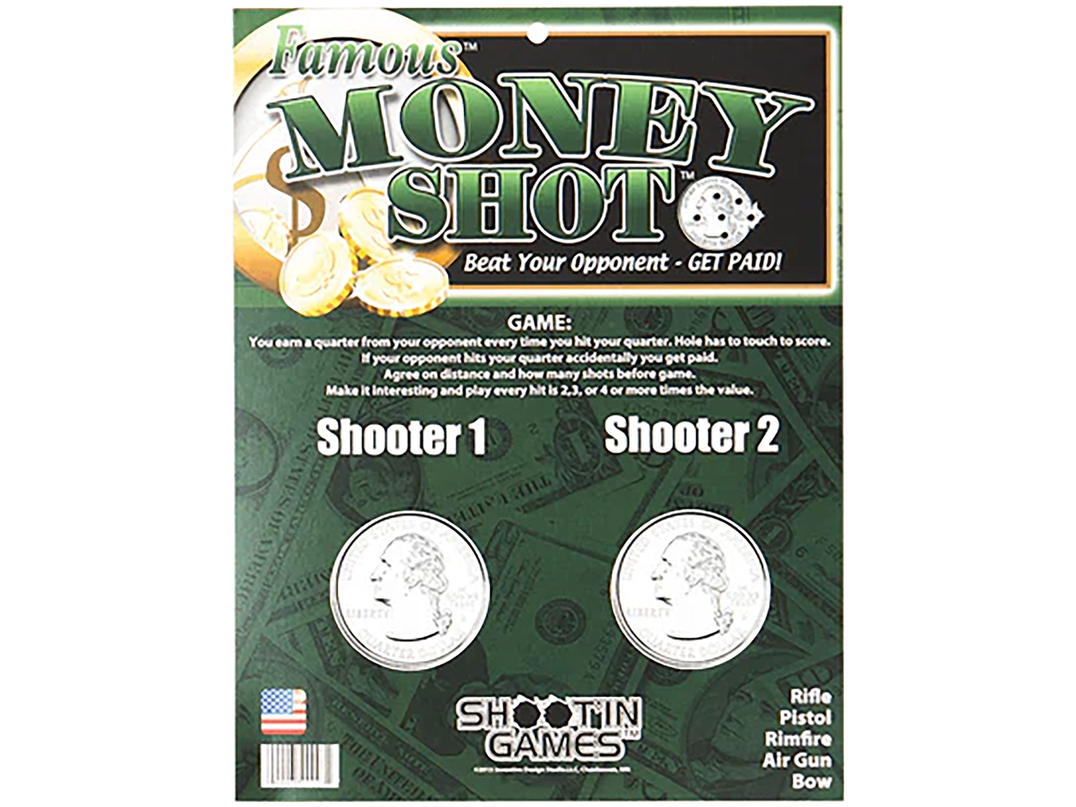 Woody's Targets Famous Money Shot Cardstock Target