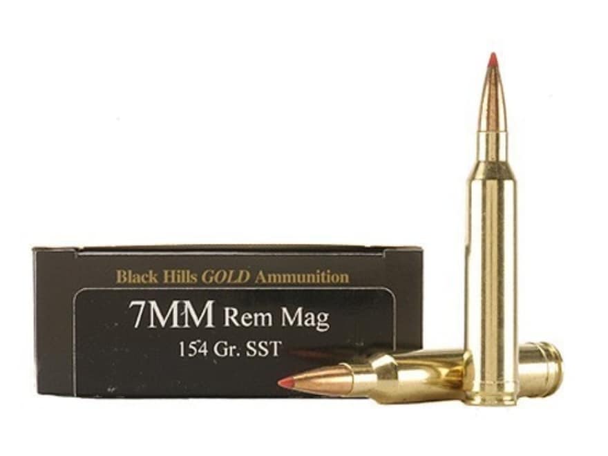 Black Hills Gold 7mm Remington Mag Ammo 154 Grain Hornady SST (Super