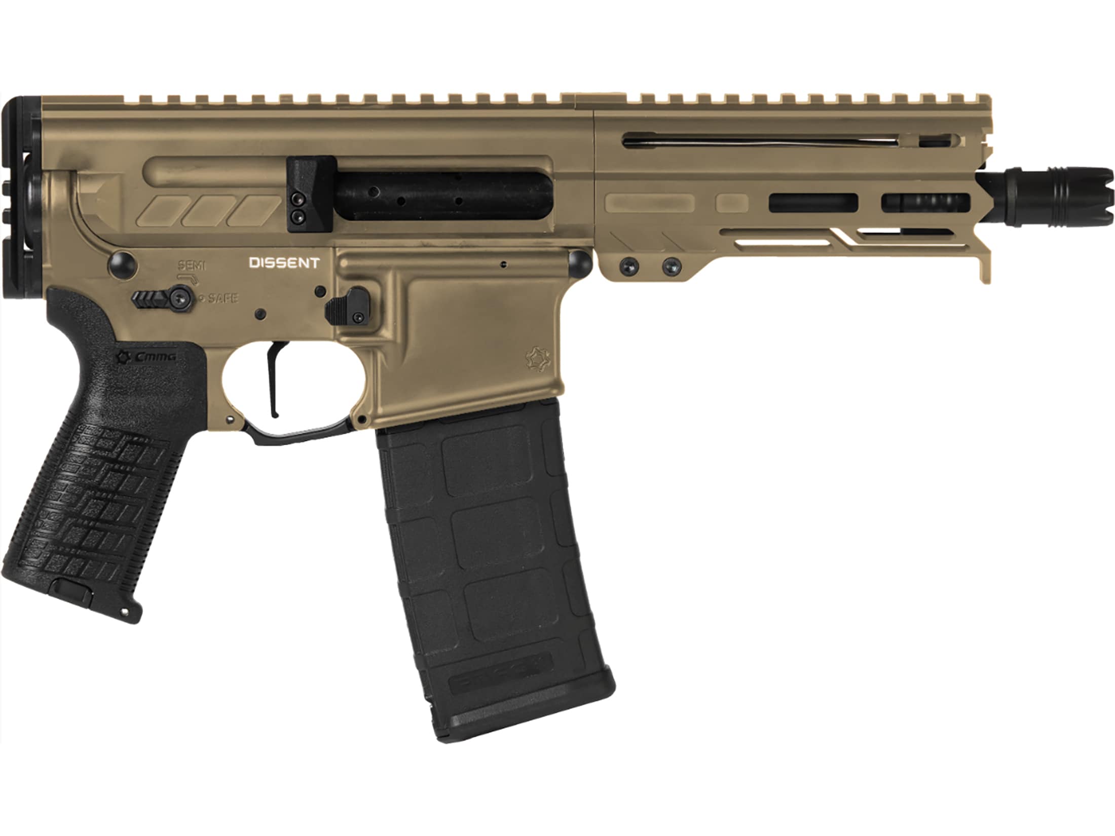 CMMG DISSENT Mk4 5.7x28mm FN Pistol 6.5 Barrel 32+1 Round Black Grip