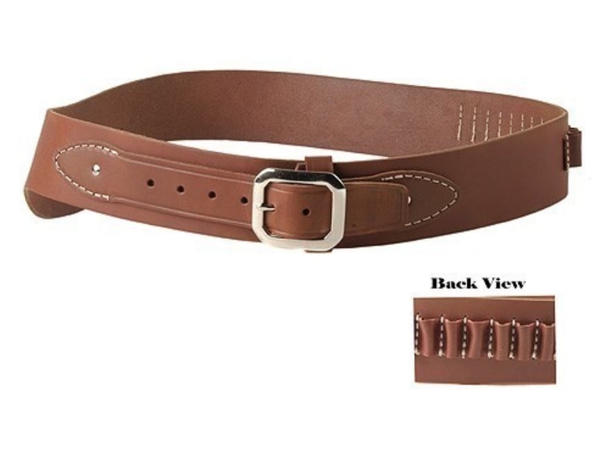 Oklahoma Leather Cowboy Drop-Loop Cartridge Belt 38, 357 Cal Leather