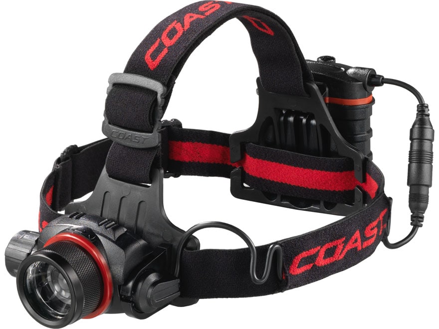 Coast HL8 Headlamp LED Focusable Variable Power 4 AA Batteries