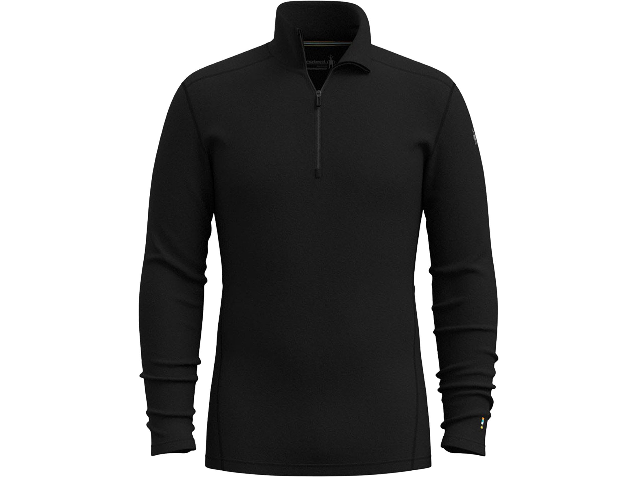 Smartwool Men's Classic Thermal Quarter Zip Base Layer Shirt Black