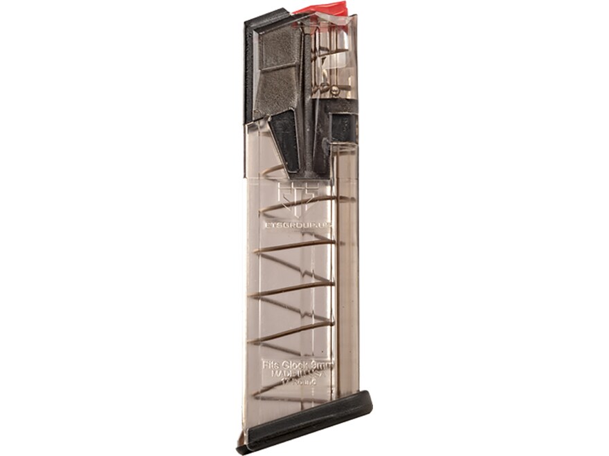 ETS OMEGA Mag Glock 17,18,19,19X,26,34,45 9MM 17-Round Polymer