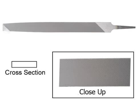 Nicholson 10 Bastard Cut Long Angle Lathe File