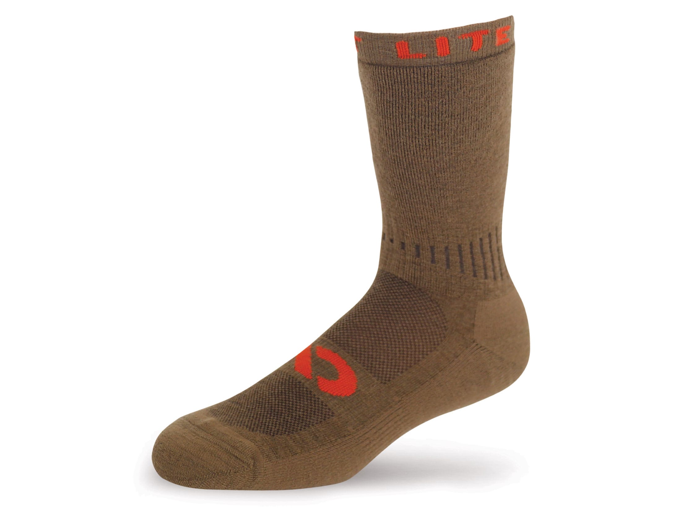First Lite Mountain Athlete Crew Socks Merino Wool Blend Dry Earth