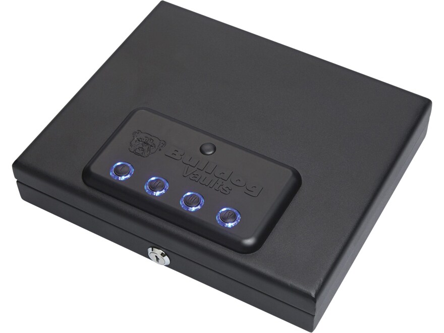 Bulldog Mag LED Top Load Digital Pistol Vault Biometric Reader Black
