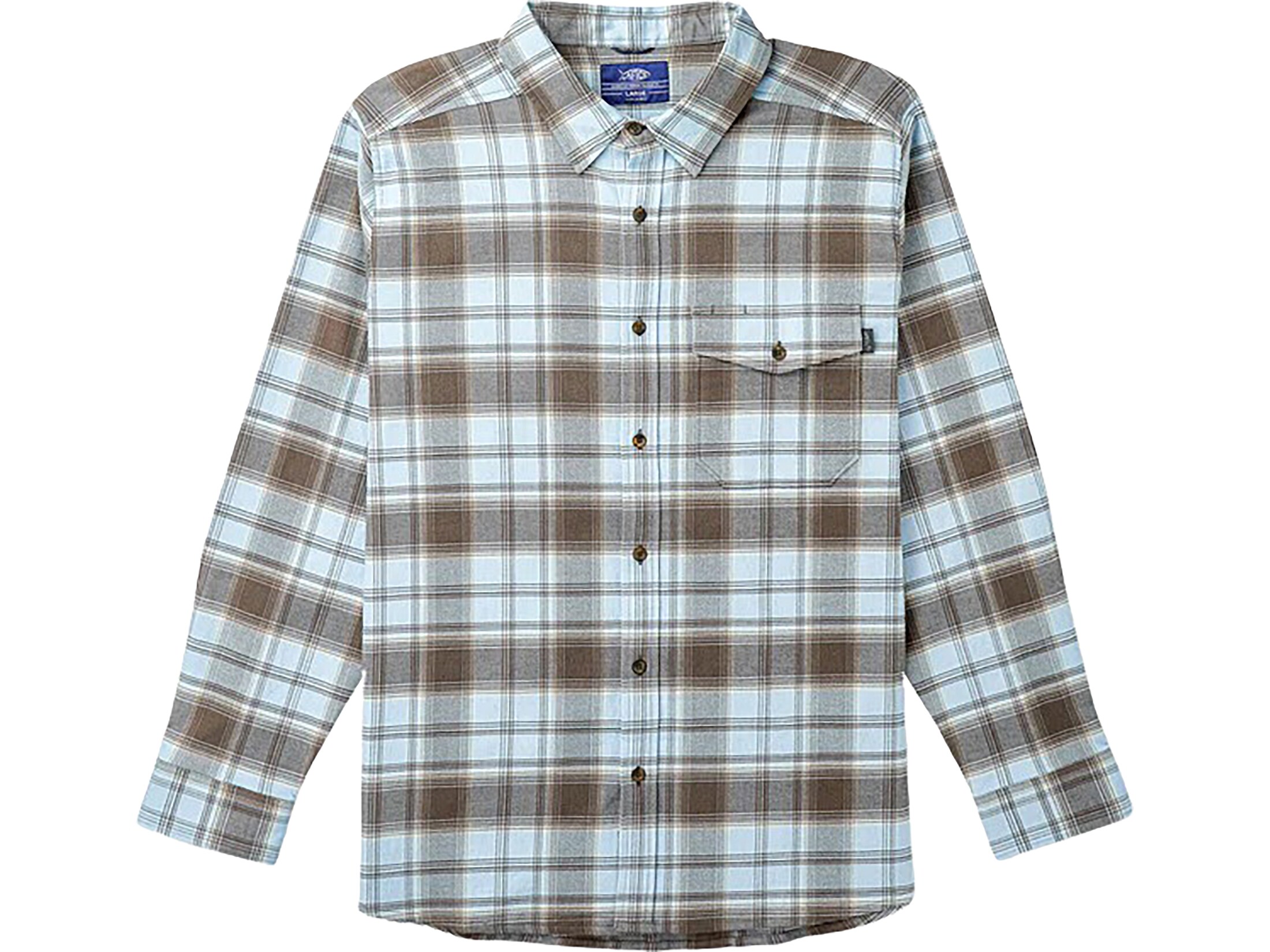AFTCO Men's Lager Flannel Shirt Sable 2XL