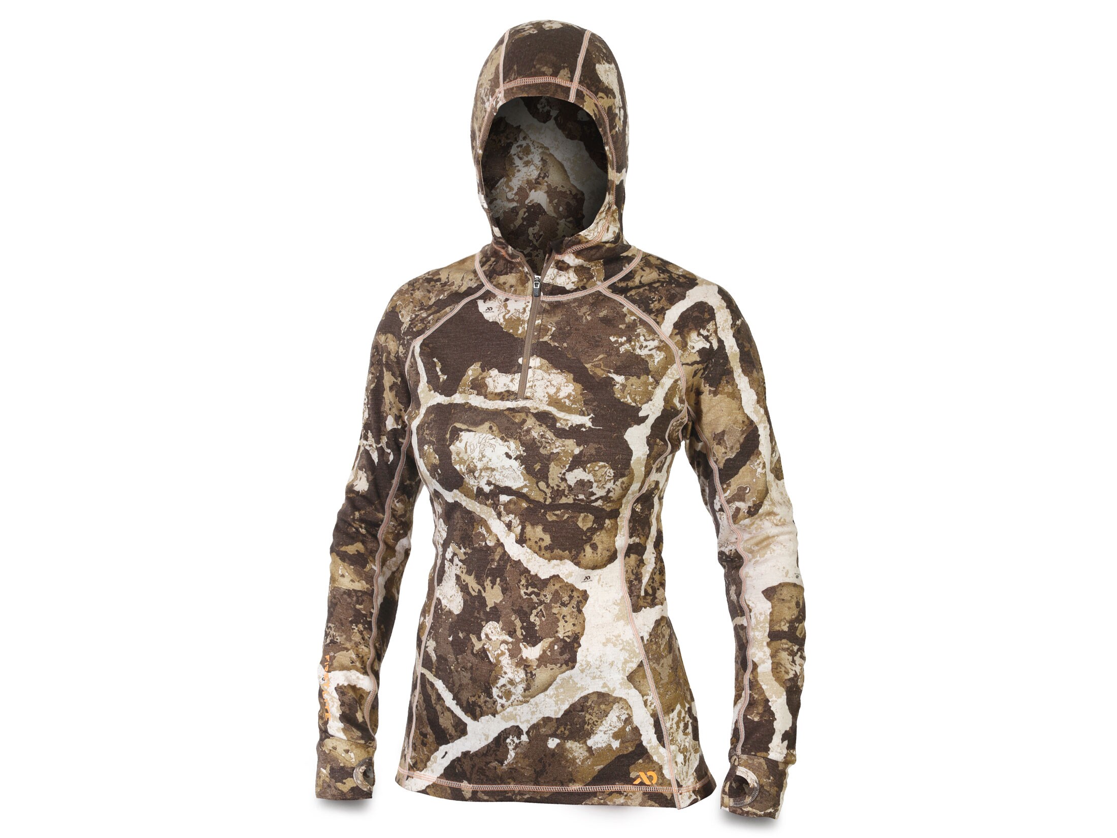 First Lite Women's Artemis Hoody Merino Wool Cipher Camo Small