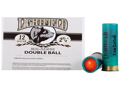 Lightfield Wildlife Control Less Lethal Ammo 12 Ga 2-3/4 Mid-Range