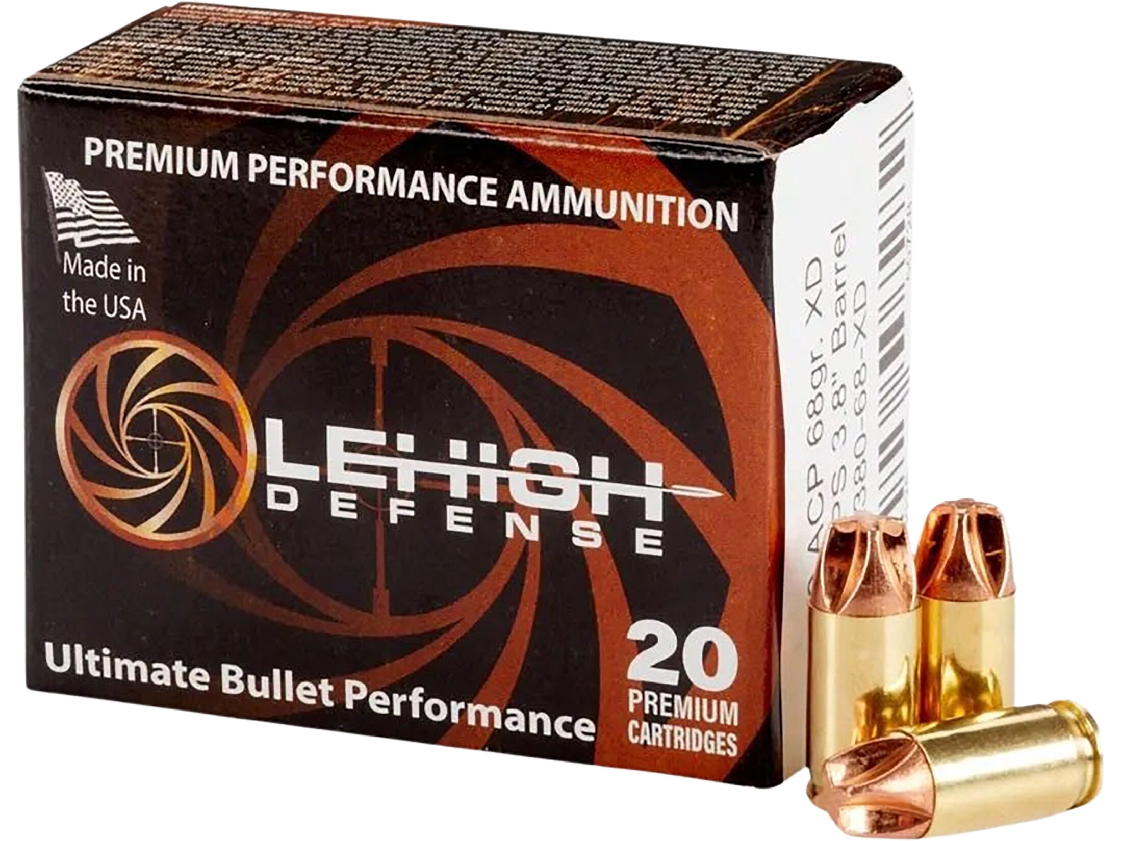 Lehigh Defense XD 380 ACP Ammo 68 Grain Lehigh Xtreme Defense Fluted Lehigh Defense XD 380 ACP Ammo 68 Grain Lehigh Xtreme Defense Fluted
