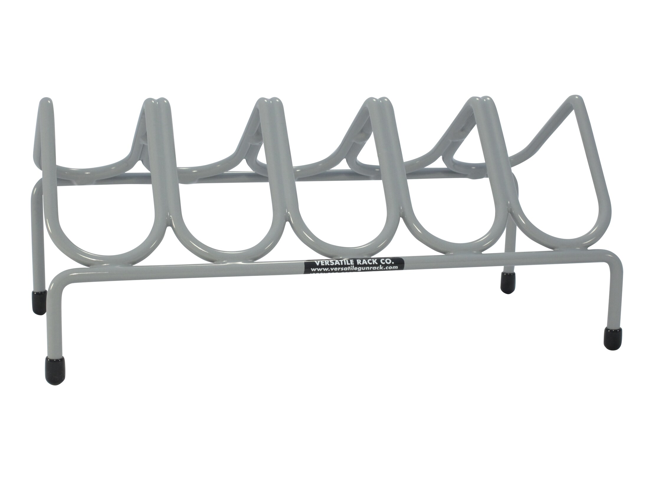 Versatile Gun Rack 5 Pistol Gun Rack Vinyl Coated Steel Gray