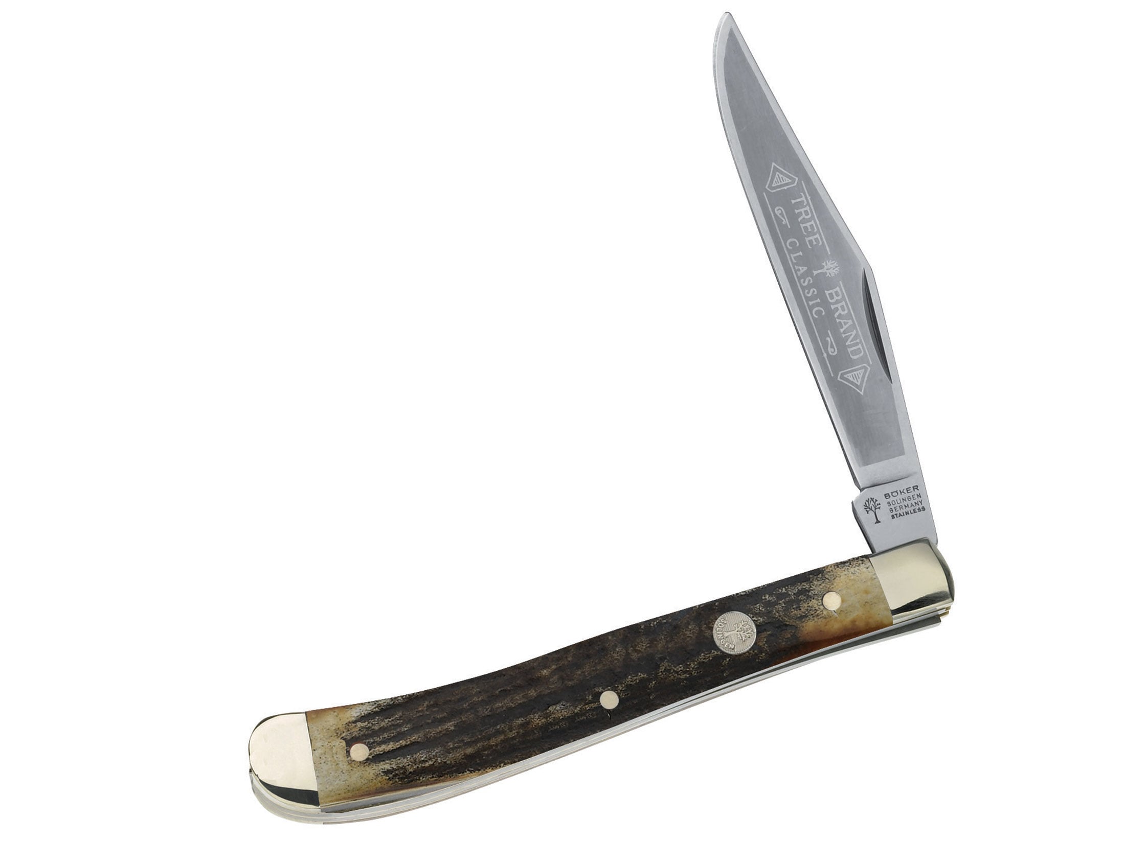 Boker Knives Tree Brand Slim Line Trapper Folding Pocket Knife 3.25