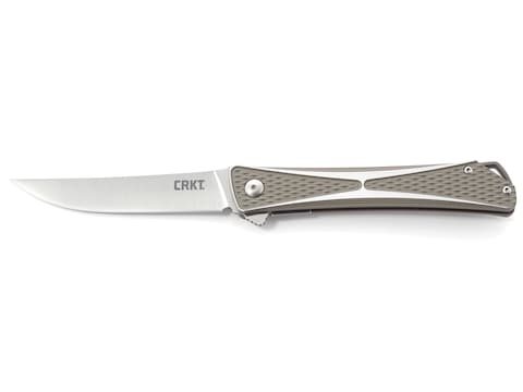 CRKT Crossbones Folding Knife 3.54 Drop Point AUS-8 Blade 6061