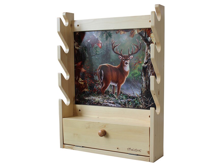 Rush Creek Creations Signature Series 4 Gun Wall Rack Storage Light