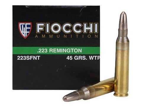 Fiocchi Frangible Ammo 223 Remington 45 Grain Sinterfire Wide Taper