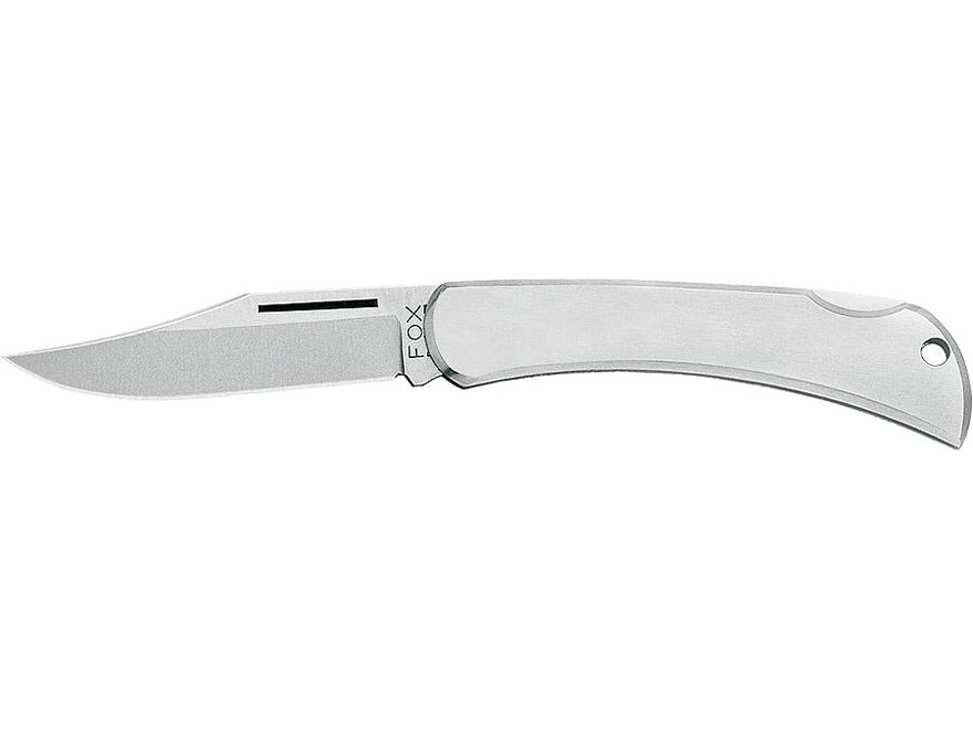 Fox Knives Win 551 Folding Knife 3.3 Clip Point 12C27 SS Blade SS